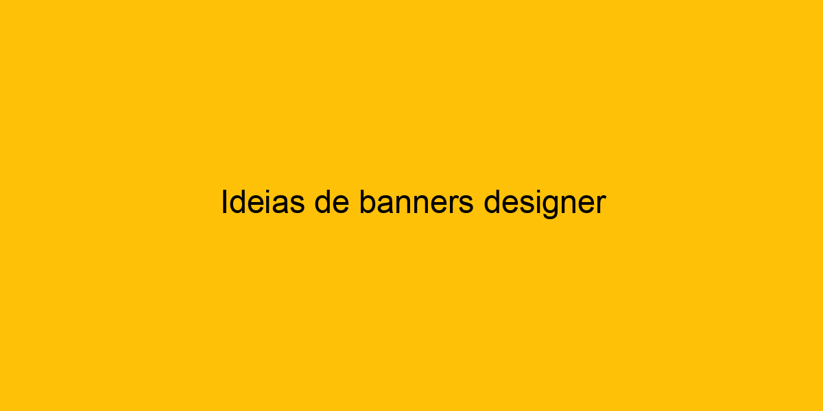 Ideias De Banners Designer